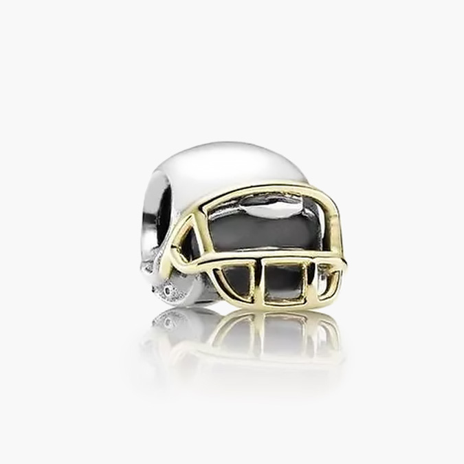 Charm Plata .925 Rodizado Casco NFL 0320 – Valdivia Accesorios